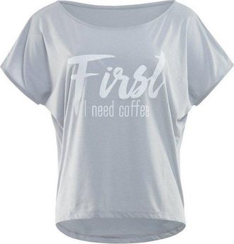 Winshape Oversize-Shirt MCT002 ultra leicht mit weißem Glitzer-Aufdruck