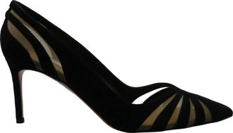 Aquazzura Hohe Schuhe - Decollete Nero in Suede - Gr. 38,5 (EU) - in Schwarz - für Damen