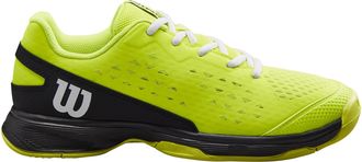 Wilson Rush Pro Jr L Sneaker, Safety Yellow/Black/White, 27 1/3 EU