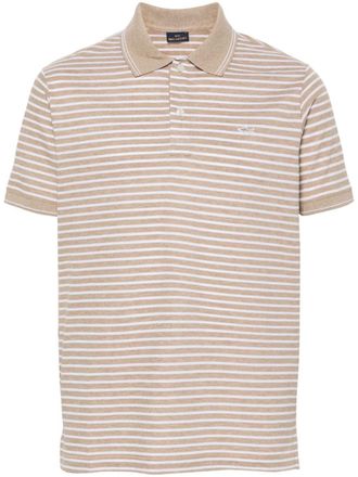 Paul & Shark Gestreiftes Poloshirt - Nude