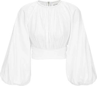 Zimmermann Femme, Blouses et Chemises, Blanc, Taille: 36 FR Poplin Billow Top
