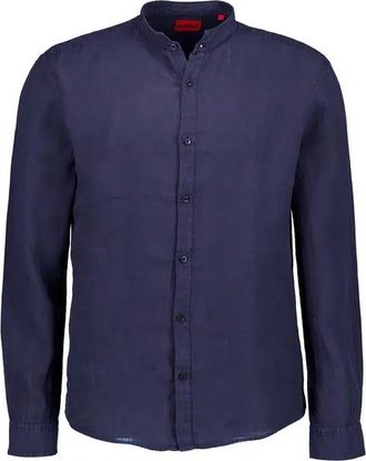 HUGO BOSS Herren Hemd blau
