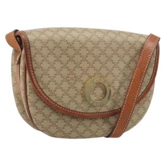 Celine Sac bandouli&egrave;re vintage Pre-owned en toile - Femme - Pre-owned - Beige - Taille: ONE Size