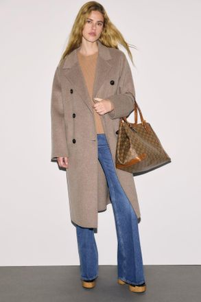 Gerard Darel Manteau long crois&eacute; - AELA - Muscade