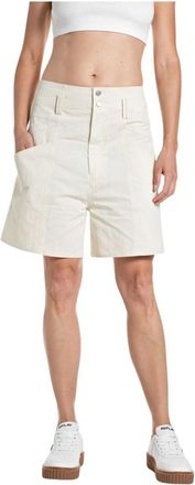 Replay Femme, Shorts, Beige, Taille: W24 Bermuda Shorts