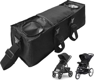 Generic Kinderwagen-Organizer: Geräumige Windeln mit Schnellzugriffstaschen, wasserdichtes Material | sicherer Schnallenverschluss, leichtes Design, passend f