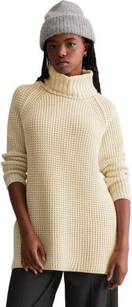 Marc O'Polo Denim Rollkragenpullover relaxedfit, aus Organic Cotton-Mix, mit l&auml;ssiger Waffel-Struktur