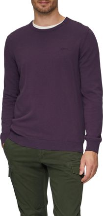 s.Oliver Baumwollpullover mit Logo-Stickerei