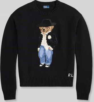 Polo Ralph Lauren Pullover mit B&auml;ren-Intarsie