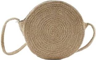 Pieces Pclaja Round Cross Body Sww, Sac à bandoulière pour Femme, Beige, Einheitsgröße