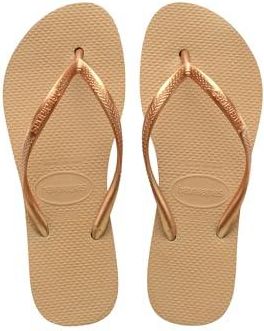 Havaianas Slim Flatform, Tongs &Eacute;l&eacute;gantes, Durables et Polyvalentes, Avec Plateforme de 2,5 cm, Fines Lani&egrave;res, Femme