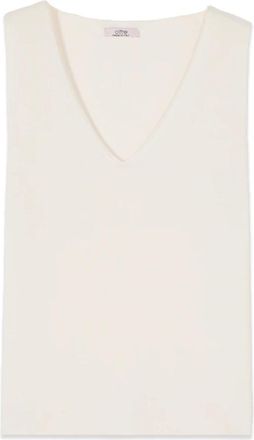 Oltre Femme, Tops, Blanc, Taille: 44 FR Seamless Knit Top