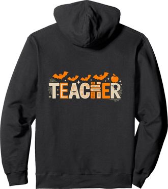 Shinkai Halloween Lehrer gruselige Apfel-Kürbis-Fledermäuse Pullover Hoodie