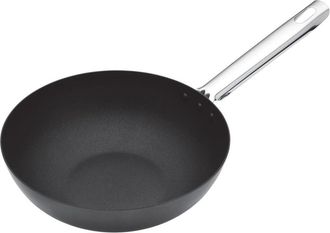 MasterClass Induktionstauglicher Professional Carbon-Antihaft-Wok, Stahl, Schwarz, 24 cm, 42.2 x 24.2 x 13 cm