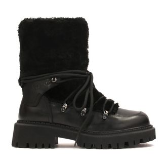 Kazar Schwarze Stiefel mit Pelzobermaterial - - Shoes - Damen - Schwarzk - 39 EU