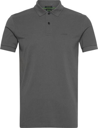 HUGO BOSS Homme, Tops, Gris, Taille: 3XL Polo en coton avec logo