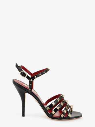 Valentino Garavani Rockstud leather sandals with iconic all-over studs - VALENTINO GARAVANI - gender_Woman