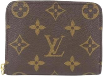 Louis Vuitton unisex, Pre-owned, Brun, Taille: ONE Size Portefeuille en toile Pre-owned