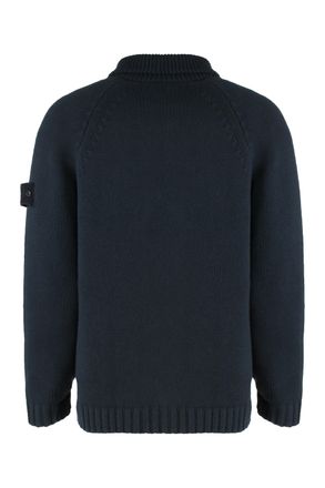 Stone Island Mens Cashmere Sweater With Removable Lining Blue