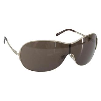 Ferragamo Pre-owned Metall Sonnenbrille - - Pre-owned - Damen - Braun - ONE SIZE