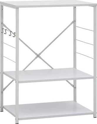 vidaXL Armoire &agrave; Four &agrave; Micro-Ondes, Support pour Micro-Ondes, &Eacute;tag&egrave;re de Cuisine, Meuble de Rangement Salle &agrave; Manger Maison Int&eacute;rieur, Blanc