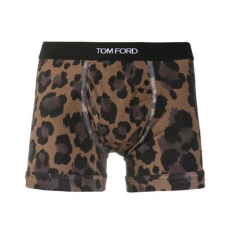 Tom Ford Leopardenmuster Boxershorts - - Underwear - Herren - Braun - 2XL