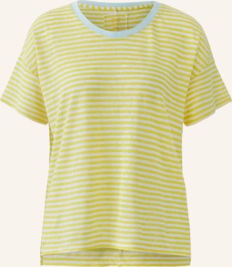 Oui T-Shirt Aus Leinen weiss