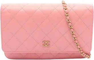 Chanel Sac &agrave; bandouli&egrave;re Pre-owned en cuir dagneau Matelass&eacute; - Femme - Pre-owned - Rose - Taille: ONE Size