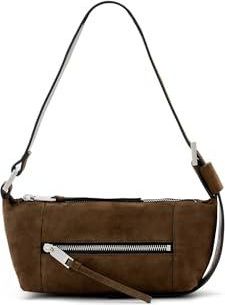 AllSaints Vega Mini sac en daim Marron Fango