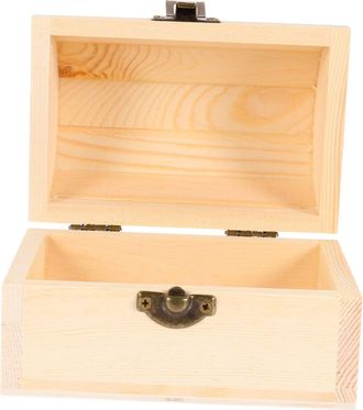 Cabilock Holzkiste Aufbewahrungsbox aus Massivem Holz Dekorative Schatzkiste mit Deckel Geschenkbox f&uuml;r Schmuck und S&uuml;&szlig;igkeiten Rustikales Design f&uuml;r Wohnr&auml;ume