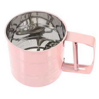 Cabilock Hand Mehlsieb Edelstahl Handbetrieben Backsieb Mit Griff F&uuml;r Mehl Puderzucker Mit Feinem Siebstaubfilter