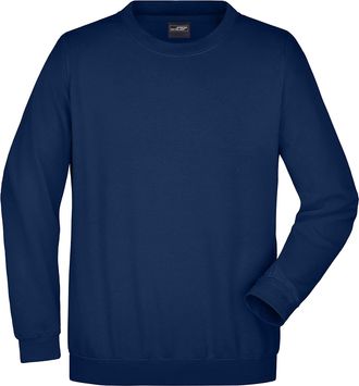 James & Nicholson Sweatshirt Rundhals - Klassischer Sweatpullover f&uuml;r Freizeit und Beruf | Farbe: navy | Gr&ouml;sse: 4XL