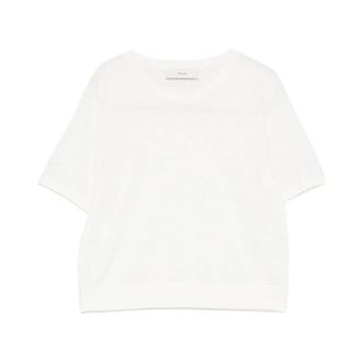 Dunst Femme, Tops, Blanc, Taille: 38 FR T-shirt Tricot&eacute; &agrave; Col Rond