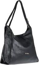 Pierre Cardin Sac &agrave; bandouli&egrave;re pour femme en cuir v&eacute;ritable Made in Italy 36 x 31 x 12 cm 55093, Noir, Taille unique