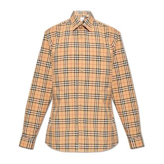 Burberry Simson Kariertes Hemd - - Shirts - Herren - Beige - XS