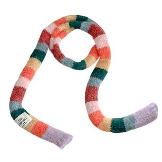 Generico &Eacute;charpe longue, tissu tricot&eacute; fin &agrave; rayures, &eacute;charpe pour femme | Pour lautomne, temps froid, utilisation quotidienne, activit&eacute;s de plein air, voyage 