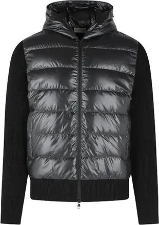 Moncler Homme, Vestes, Noir, Taille: L Cardigan Tricot