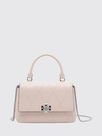 Tory Burch Mini sac Charlie en cuir matelass&eacute; avec bandouli&egrave;re cha&icirc;ne