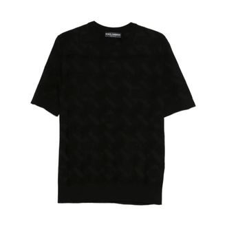 Dolce & Gabbana Homme, Tops, Noir, Taille: 2XL T-Chemises