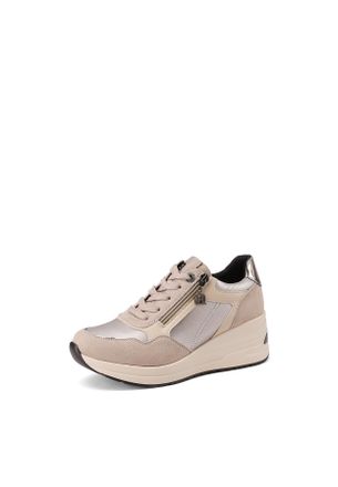 Queen Helena Hohe Sneakers mit Keilabsatz, Turnschuhe mit seitlichem Rei&szlig;verschluss f&uuml;r Damen, 40 EU