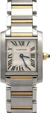 Cartier Pre-owned Tank Francaise Stainless Steel Yellow Gold Quartz - Femme - Pre-owned - Jaune - Taille: ONE Size