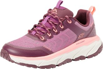 Skechers Damen Journey Ringelblume DLUX Reise Marigold, Rasberry Synthetic Textile Trim, 37.5 EU