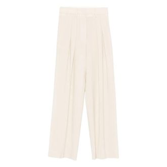 Forte_Forte Weite Hosen - - Trousers - Damen - Beige - S