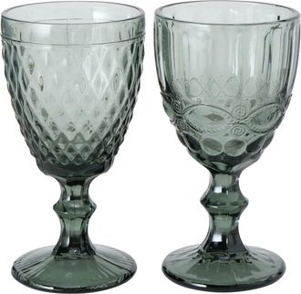 Boltze 2016748 Aurora Weinglas sortiert 17 cm (1 St&uuml;ck)