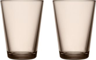 iittala 1051120 Kartio 2-er Set Gl&auml;ser 40cl, Leinen, Glas