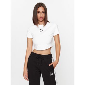 Puma T-Shirt Dare To 621435 Wei&szlig; Slim Fit