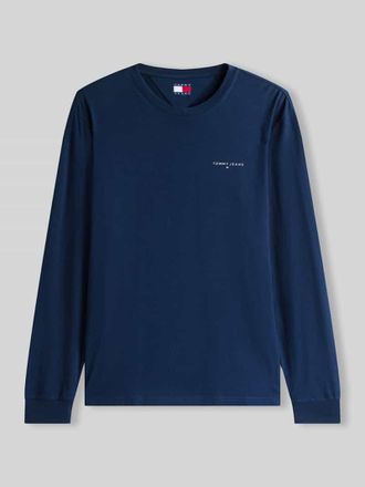 Tommy Jeans Slim Fit Langarmshirt aus reiner Baumwolle