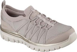 Skechers Baskets Graceful Purecush pour Femme, Taupe, Pointure 39, Taupe, 39 EU