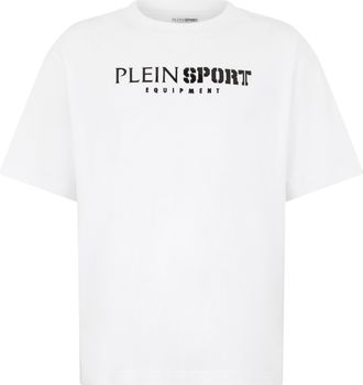 Plein Sport Round Neck T-Shirt Reflective Scratch