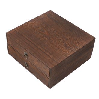 Cabilock Schreibtisch Organizer Vintage Aufbewahrungsbox Multifunktionale Holzschublade Zur Schmuck Und Bastelaufbewahrung Platzsparend F&uuml;r B&uuml;ro Und Zuhause